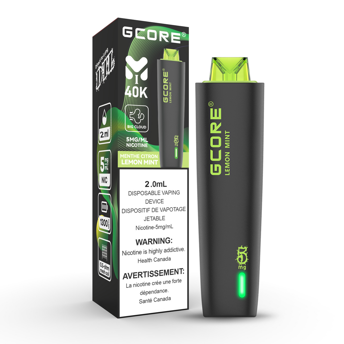 G-Core Hookah 40K Disposables | Futuristic Vapes - #1 Vape Shop in BC